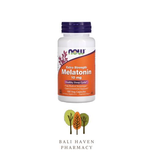 Jual NOW Extra Strength Melatonin 10mg Healthy Sleep Cycle Supplement ...