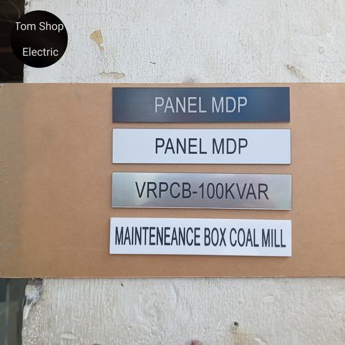 Jual Name Plate Panel / Name Plate Box Panel Listrik / Name Plate Box ...