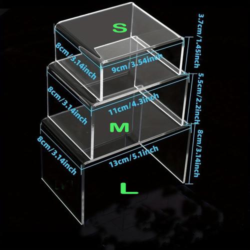 Jual Custom Rak susun akrilik stand figure / display produk / 2mm / 3mm ...