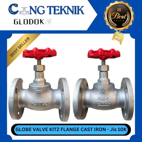 Jual globe valve 1 1/2" inch Kitz ,Cast iron 10K,Type FCD-S / Original ...