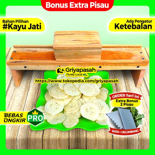 Jual ( UKURAN JUMBO ) MESIN PEMOTONG KERIPIK PISANG SALE PISANG TANDUK ...