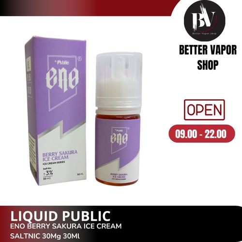 Jual Liquid Eno Berry Sakura Ice Cream Salt Nic 30ML by Public ...