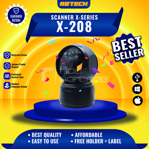 Promo Barcode Scanner Duduk Iware Omni 1D & 2D XSeries X208 Usb QRCode ...