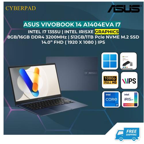Jual Asus vivobook 14 a1404va i7 1355U 16gb 1tb w11 ohs 14"fhd ips ...