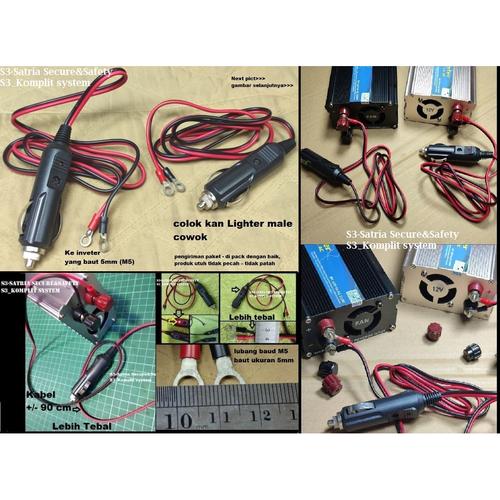 Jual Kabel Socket jack Lighter Cowok car soket steker rokok mobil ...