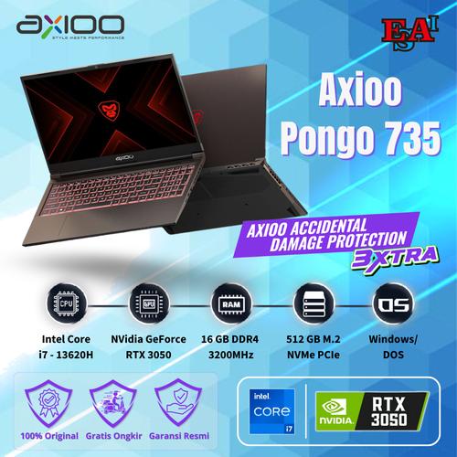 Promo Axioo Pongo 735 | i7 13620H RTX3050 [6GB] 16GB 512GB | 15.6"FHD ...