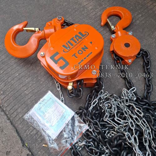Jual Vital Chain Block 5 Ton VP5 Takel Manual - Chain Hoist Made In ...