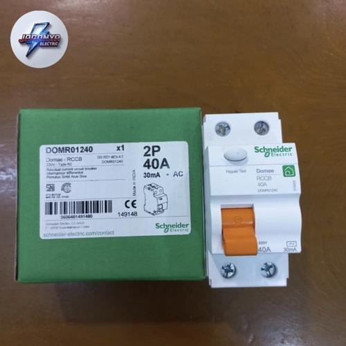 Jual RCCB/ELCB SCHNEIDER DOMAE 2P 40A 30mA DOMR01240 - Jakarta Pusat ...