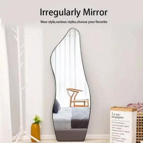 Jual Cermin Full body List Hitam Minimalis Aesthetic / Cermin Full ...