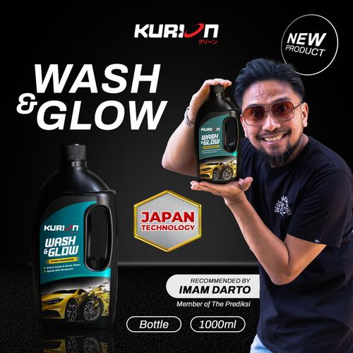Promo KURION Wash & Glow Shampoo Cuci Mobil Motor 3X Booster Foam Super Shine Sabun Cuci Motor ...