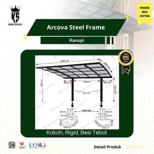 Jual Promo Kanopi Carport murah - Kanopi lengkung - Kanopi model halte ...