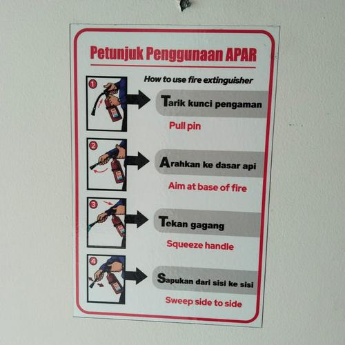 Jual SIGN STICKER CARA PENGGUNAAN APAR LABEL SIGN K3 RAMBU ALAT PEMADAM ...