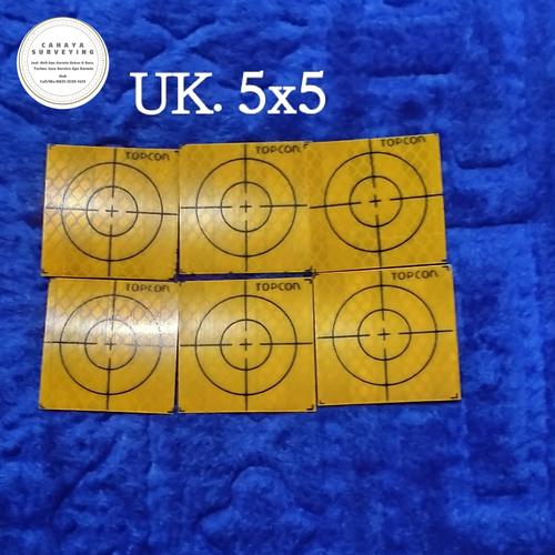 Jual Sticker Prisma SHET Topcon /Prisma Shet Topcon Reflector Kuning ...