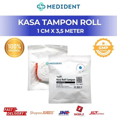 Jual Kasa Roll Tampon Steril / Kasa Steril / Kasa Roll Luka - 1 CM X 3. ...