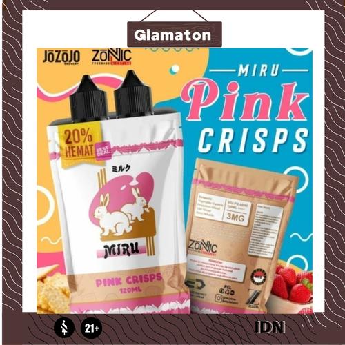 Jual LIQUID MIRU PINK CRISPS 2X60ML FREEBASE AUITHENTIC BY JOZOJO - 3MG ...