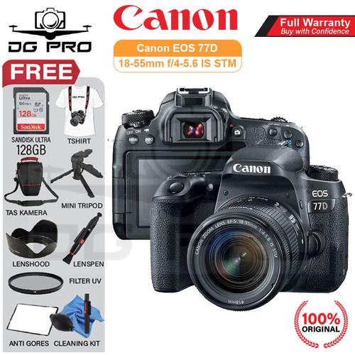 Jual Canon EOS 77D Kit EF-S 18-55 IS STM - Original - KIT LENSA, PAKET ...