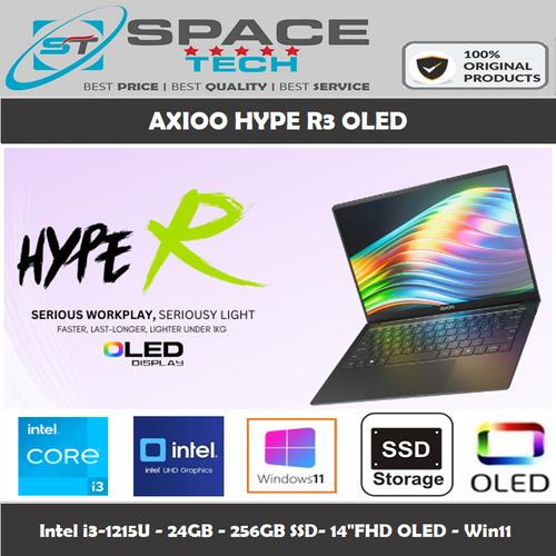 Promo AXIOO HYPE R3 OLED i3-1215U 24GB 256GB SSD 14"FHD+ OLED Win11 ...