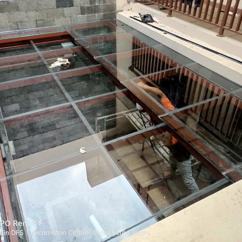 Jual pemasangan kanopi kaca sliding gate buka tutup otomatis canopy ...