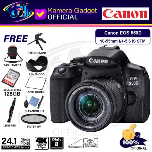 Promo Canon EOS 850D Kit EF-S 18-55mm f4-5.6 IS STM DSLR Camera - KIT ...