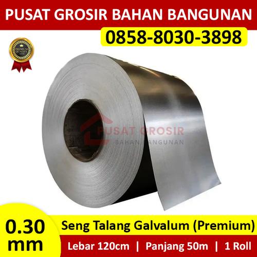 Jual Seng Talang Galvalum L 120cm T 0.30mm P 50m Seng Talang Seng ...