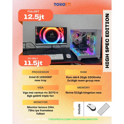 Jual PC Rakitan Gaming HIGHSPEC | Intel i5 12600KF new tray | Ram ddr4 ...