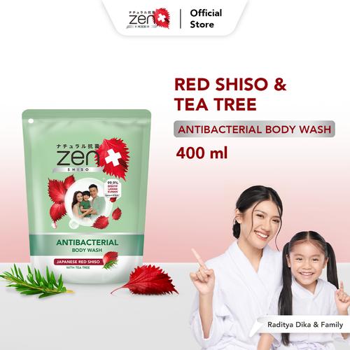 Jual Zen Antibacterial Sabun Cair Shiso & Tea Tree Refill 400ml - Kota ...
