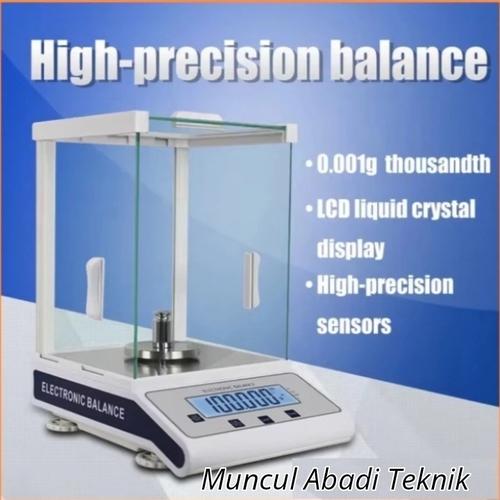 Jual timbangan analytical balance 0,001g 1mg neraca analitik timbangan ...