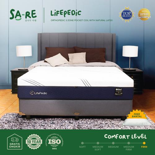 Promo SA-RE Kasur Spring Bed Orthopedic Kesehatan 3 Zone Pocket Spring ...