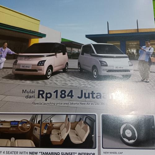 Jual Brosur Flyer Wuling Air EV Facelift 2025 - Jakarta Utara ...