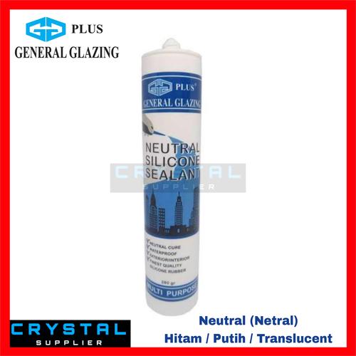 Jual Lem Kaca GG Plus 270 gram Silicone Sealant Neutral Netral Hitam ...