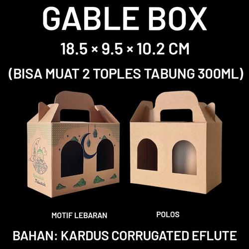 Jual BOX TOPLES TABUNG 400ml / GABLE BOX 18.5x9.5x10.2 / BOX HAMPERS ...