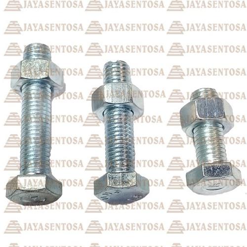 Jual Baut Mur M16 X 130 MM Galvanis / BMP M16 X 130MM FULL DRAT ...