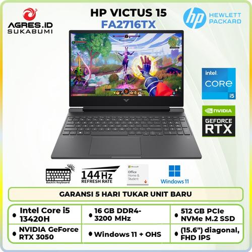 Promo HP VICTUS 15 I5 13420H RTX3050 6GB/ 16GB 512GB W11+OHS 15.6FHD ...