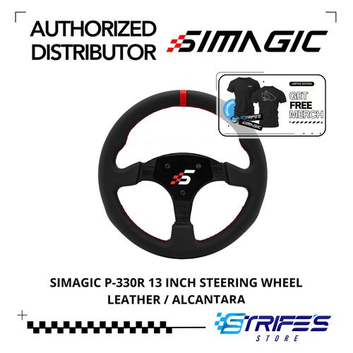 Promo Simagic Steering Wheel P-330R 13 Inch Leather / Alcantara Stir ...