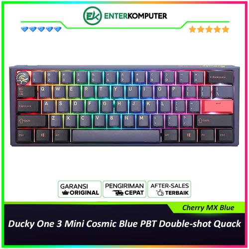Promo Ducky One 3 Mini Cosmic Blue PBT Double-shot Quack Mechanical ...