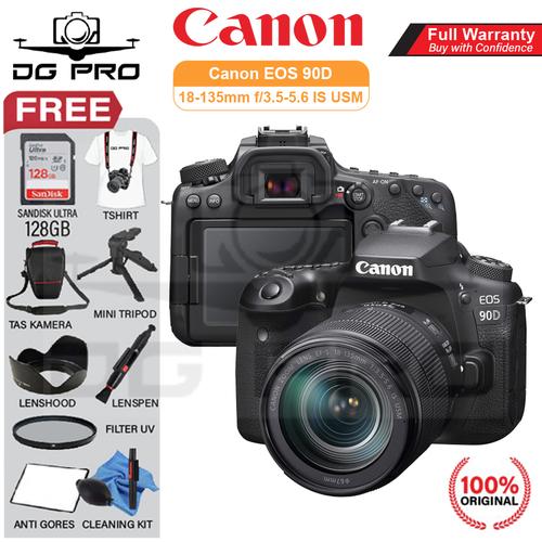 Jual Canon EOS 90D Kit 18-135mm IS NANO USM / Canon 90D Body / Canon ...