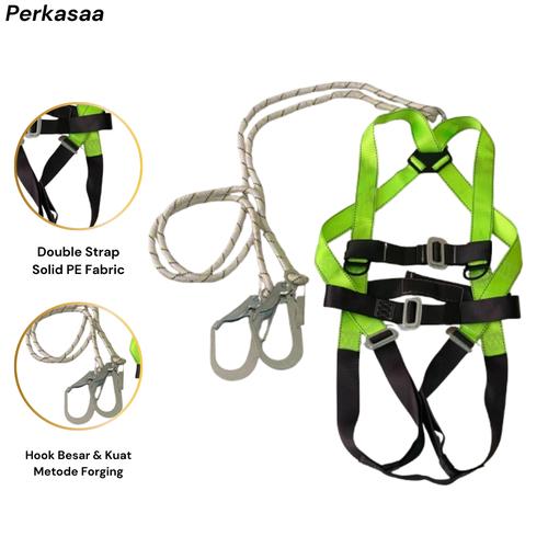 Jual Body Harness Double Hook Lanyard / Big Hook - Single Hook - Kab ...