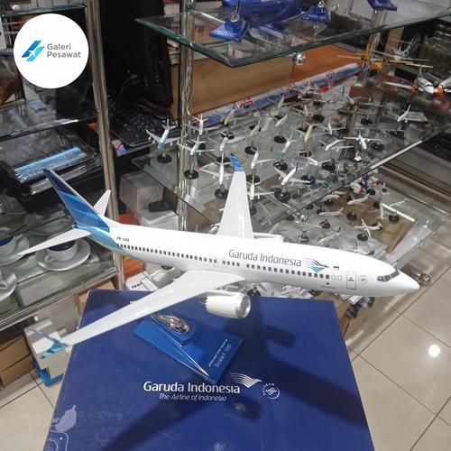 Jual Miniatur/Replika Pesawat GARUDA INDONESIA BOEING 737 MAX 8 (IMPOR ...