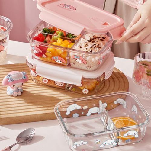 Jual Sanrio Lunch Box Glass Container Kotak Makan Kaca - Hello Kitty ...