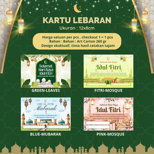 Jual Kartu Ucapan Lebaran Gift Card Idul Fitri 12x8 cm by Hapunni ...