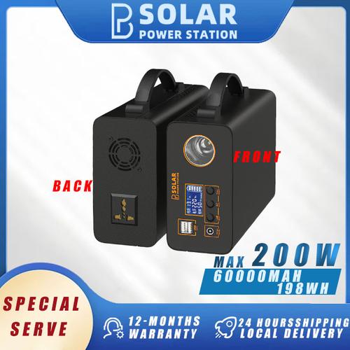 Jual PB SOLAR Power Station 220v 200w 60000mah Lithium Battery ...