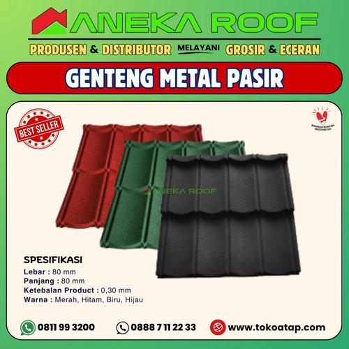 Jual Genteng Metal Pasir 0,30mm Full - Hitam - Kota Bekasi - AnekaRoof ...