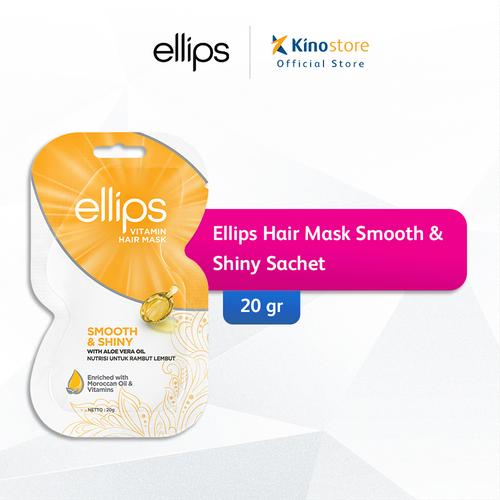 Jual Ellips Hair Mask Disney Moroccan Smooth & Shiny 20g Sachet - Kota ...