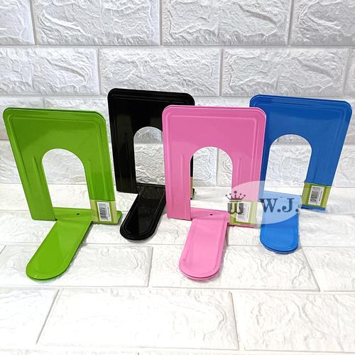 Jual Pembatas Buku Besi (1 Set) / Penyangga Buku / Siku Buku / Book End ...