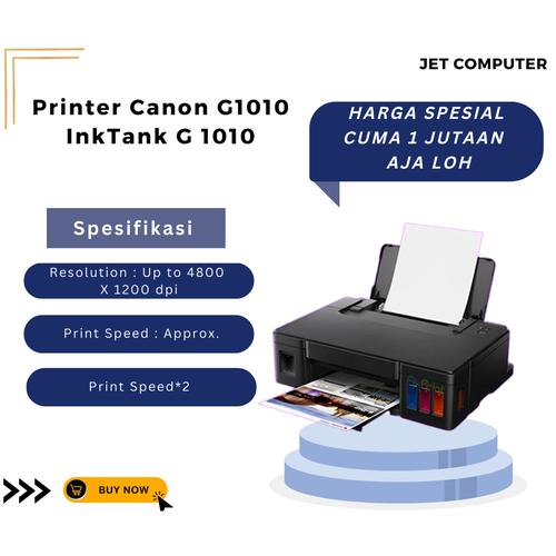 Jual Printer Canon G1010 InkTank G 1010 Single Function Print Only A4 ...