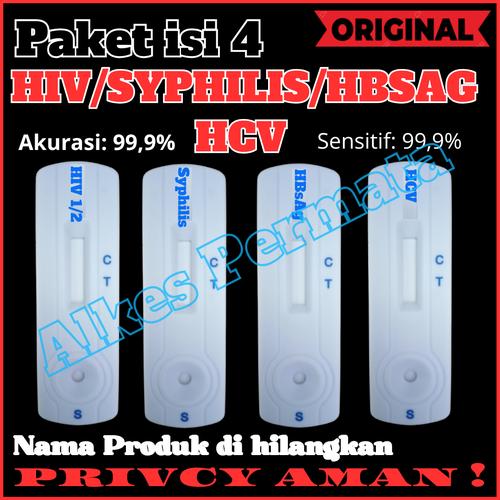 Jual Paket HIV Syphils HBsAg dan HCV 4 Test Pemeriksaan Sky Test - One ...