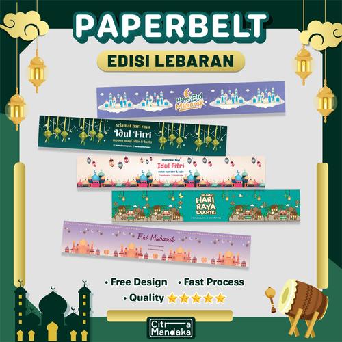 Jual Paper Belt Idul Fitri Lebaran Custom Free Design | Paper Sleeve ...
