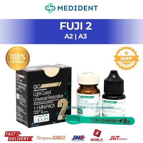 Jual FUJI 2 Light Cured / GIC FUJI 2 GC GOLD LABEL LC Mini Pack ...