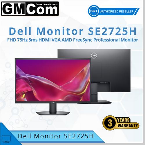 Promo Dell Monitor SE2725H 27" Inch - FHD 75Hz 5ms HDMI VGA AMD ...