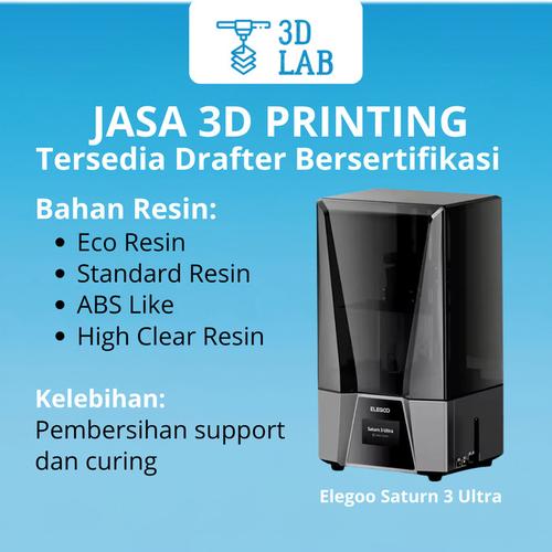 Jual Cetak Custom / 3D Print / Bahan UV Resin - Putih - Kab. Badung ...